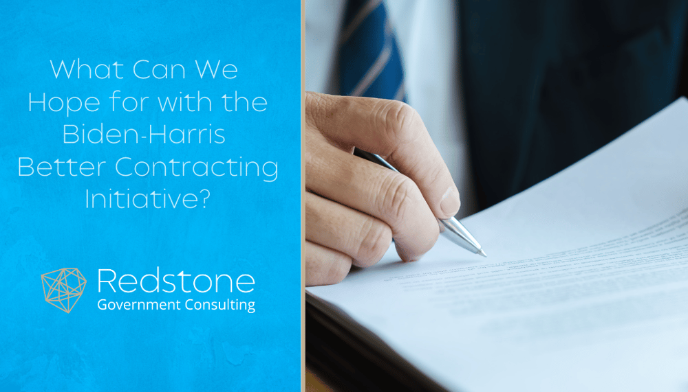 What Can We Hope for with the Biden-Harris Better Contracting Initiative?